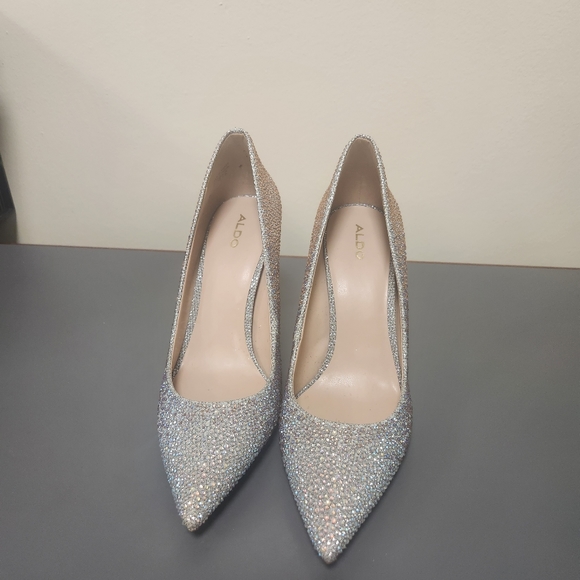 Aldo | Shoes | Aldo Rhinestone Pumps Stiletto Evening Shoes Sz | Poshmark